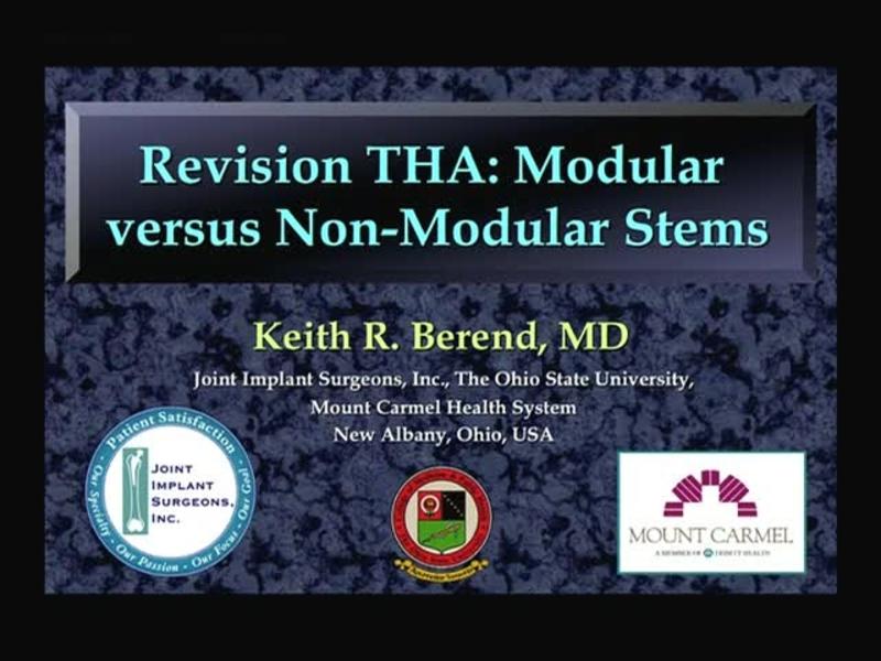Revision THA - Modular versus Non-Modular Stems - Orthogate