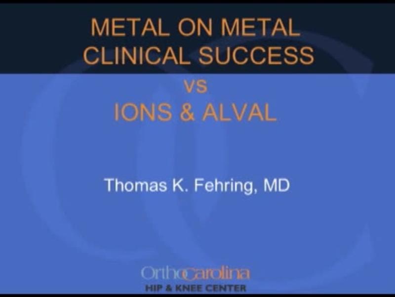 Metal on Metal Clinical Success vs IONS and ALVAL - Orthogate
